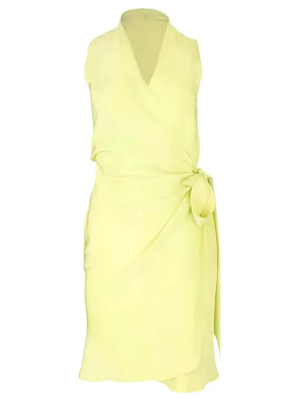 PETER COHEN Yard Wrap-tie Dress - Green