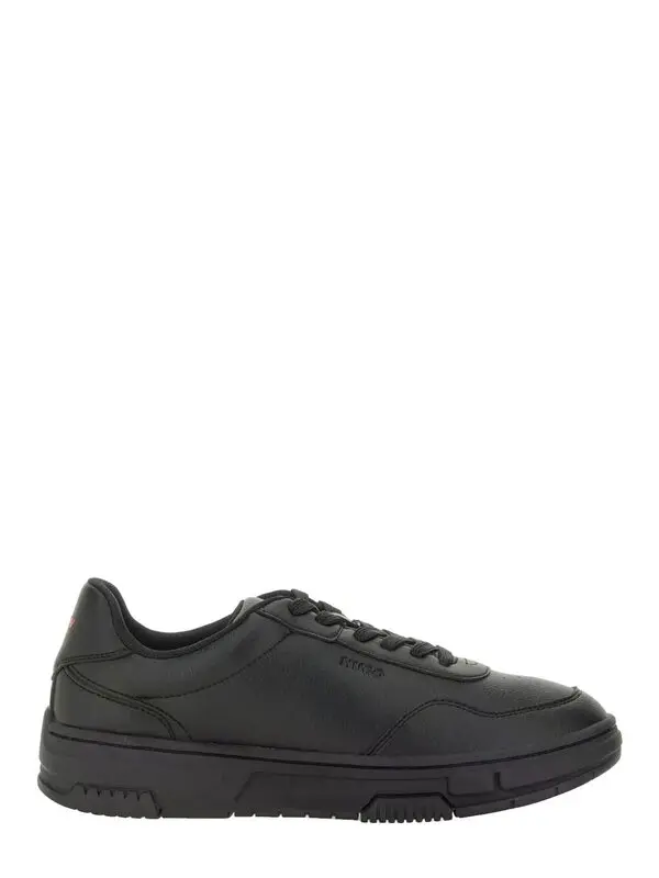 Hugo Debossed-logo Sneakers - Black