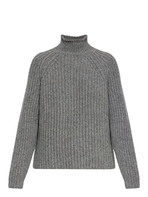 Sease Ribbed Turtleneck Knitwear - Grey