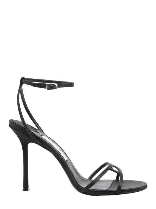 JIMMY CHOO 100mm Leo Sandals - Black