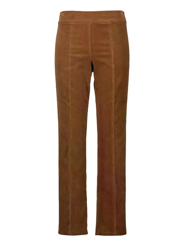 Avenue Montaigne Jet Set Flared Trousers - Brown