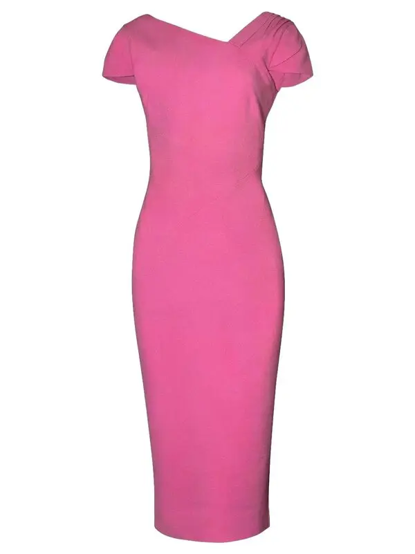 Rachel Gilbert Vera Midi Dress - Pink
