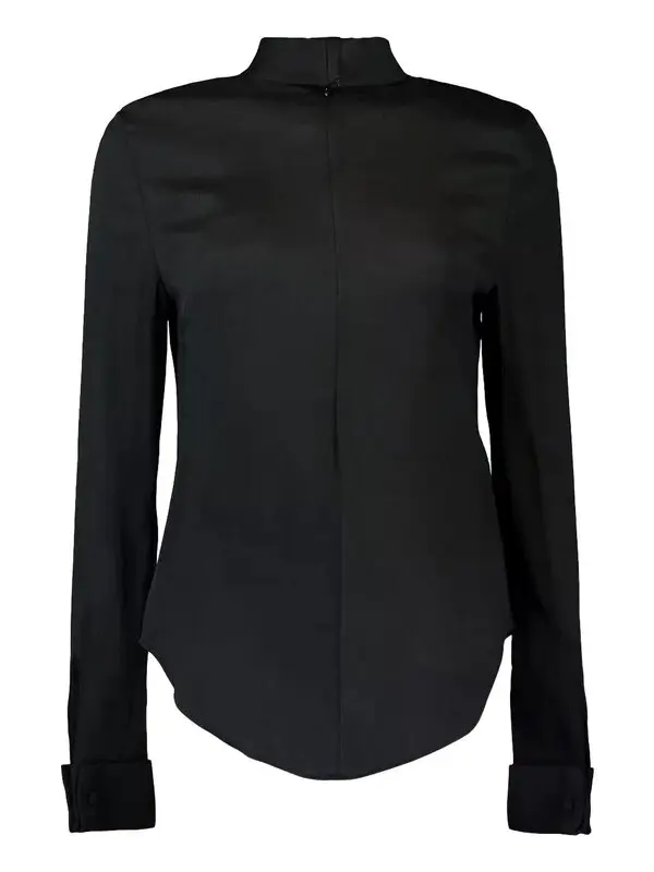 Giambattista Valli Long-sleeve Mock-neck Top - Black