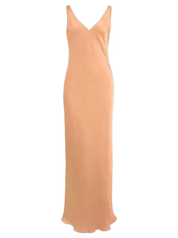 PETER COHEN V-back Maxi Dress - Orange