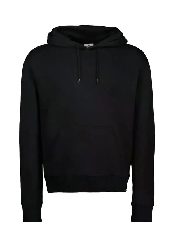 COURREGES Drawstring Long-sleeve Hoodie - Black