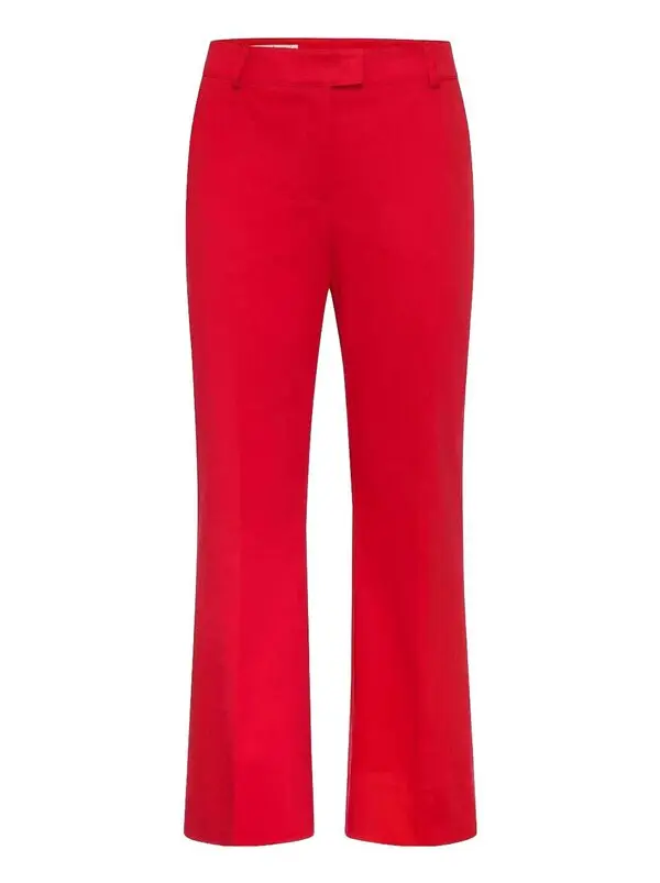 MAISON COMMON Pressed-crease Trousers - Red