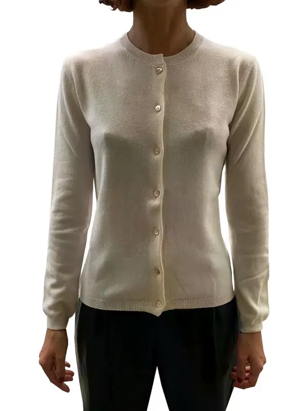 LA ROSE Buttoned Cashmere Cardigan - Neutrals