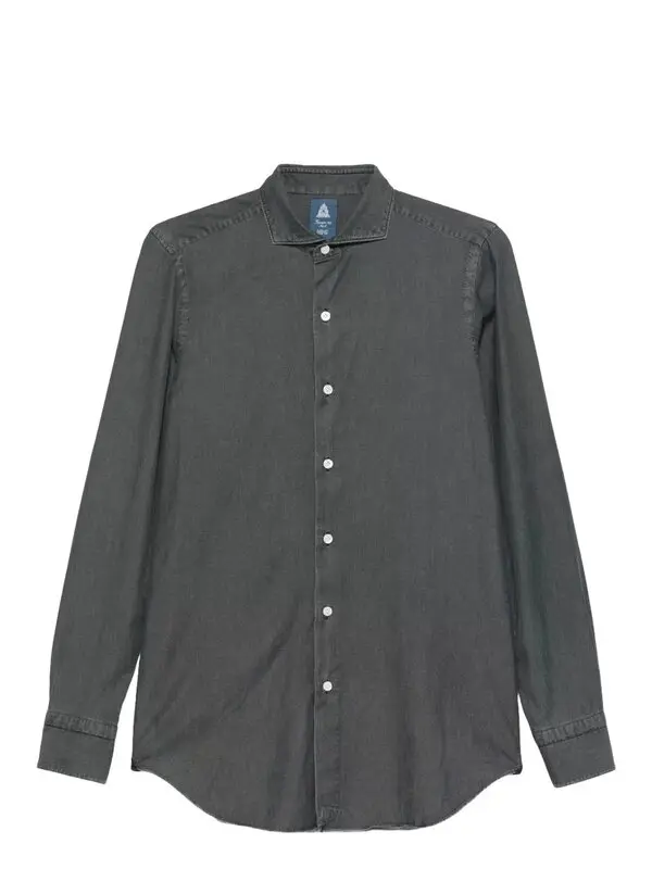 FINAMORE 1925 Milano Cotton Shirt - Grey