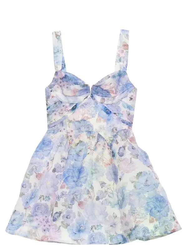 Zimmermann Rebellion Mini Dress - Blue