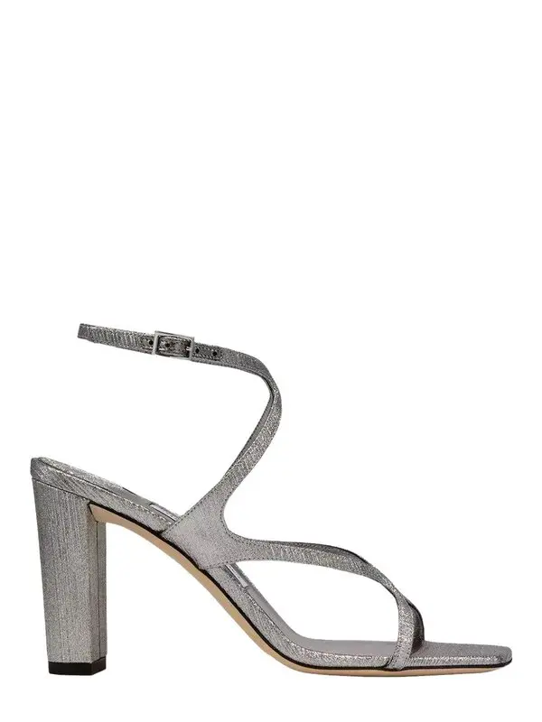JIMMY CHOO 85mm Azie Sandals - Silver