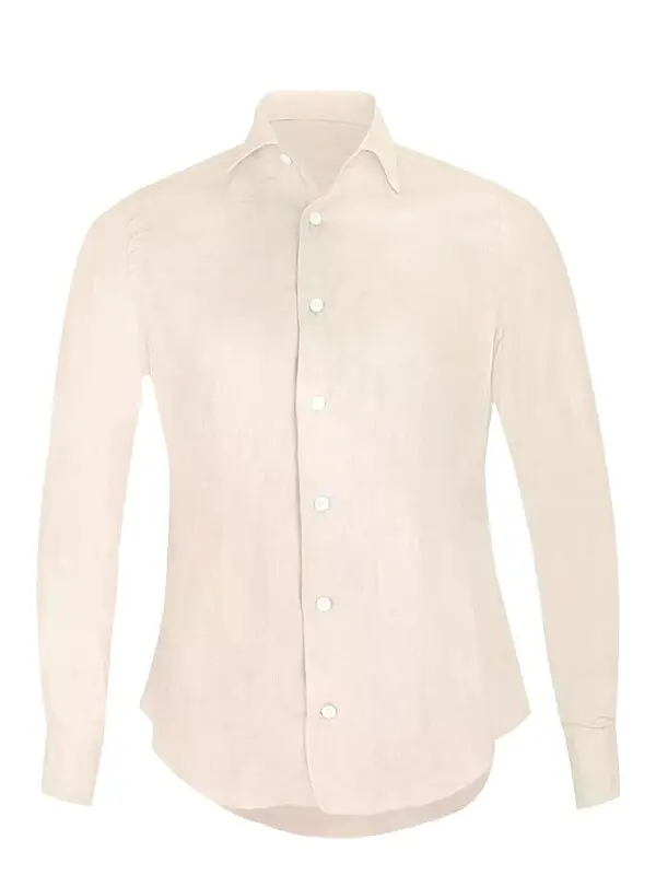 Eleventy Long-sleeve Button-down Shirt - Neutrals