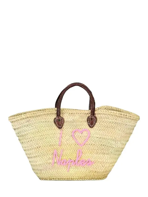 Poolside I Love Naples Tote Bag - Neutrals