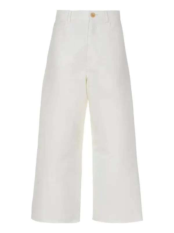 Mantū High-waisted Trousers - White