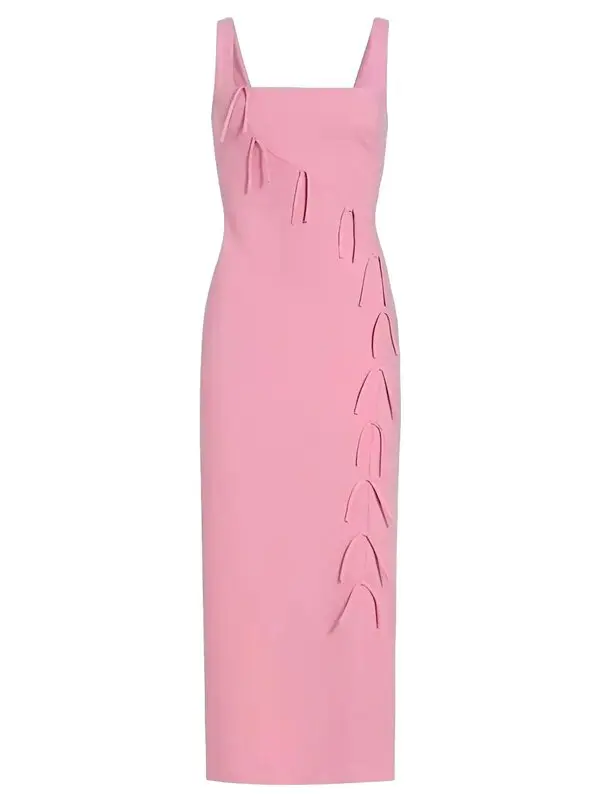 Lela Rose Bow-detail Pencil Dress - Pink