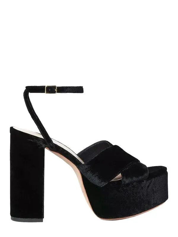 LOEFFLER RANDALL 130mm Loretta Platform Sandals - Black