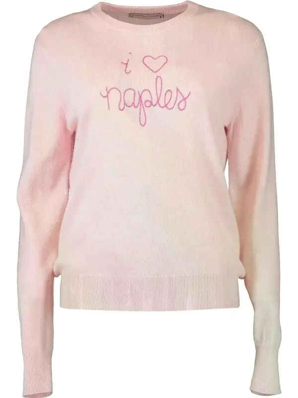 Lingua Franca I Love Naples Sweater - Pink