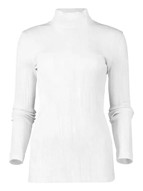 Brunello Cucinelli Ribbed Turtleneck Sweater - White