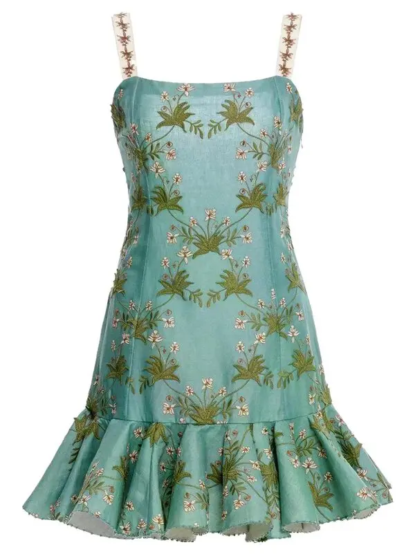 Agua Bendita Tumbao Orquidea Dress - Green
