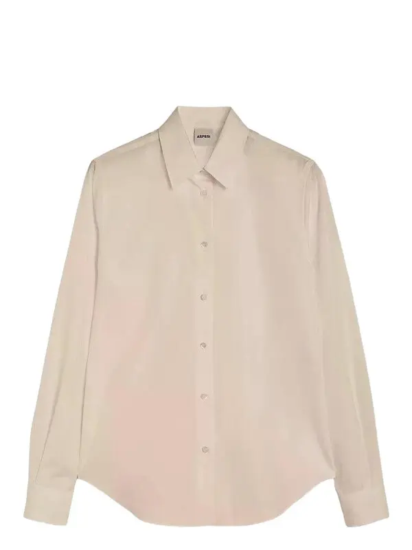 Aspesi Long-sleeve Button-down Shirt - Neutrals