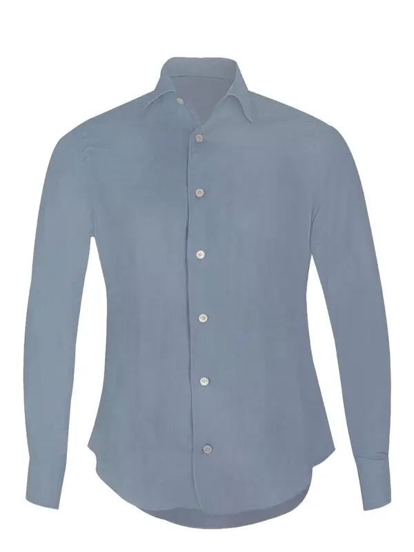 Eleventy Long-sleeve Button-down Shirt - Blue