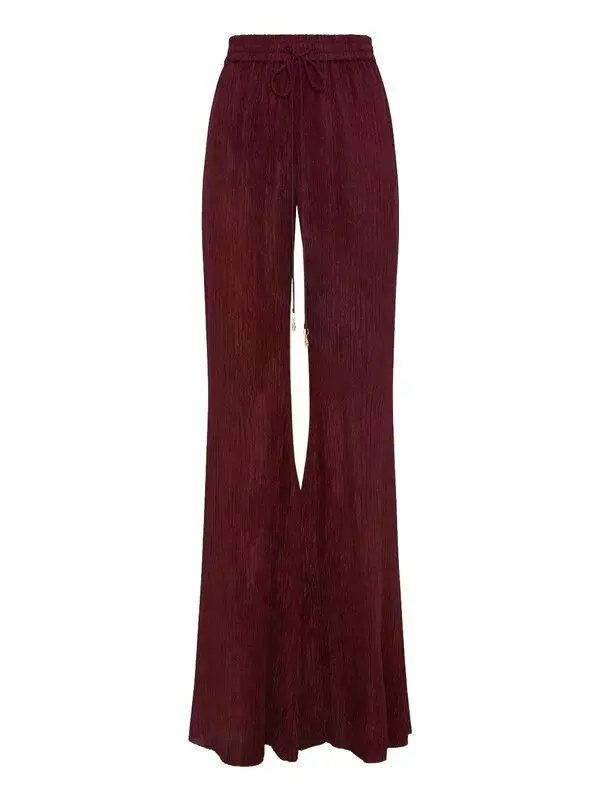 Gabriela Hearst Pleated Drawstring-waist Pants - Red