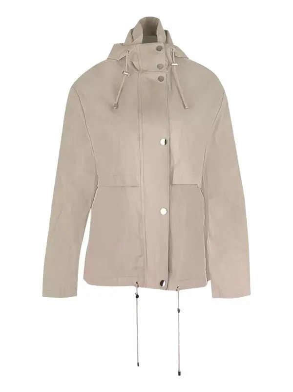 Michael Kors Hooded Crushed Jacket - Neutrals