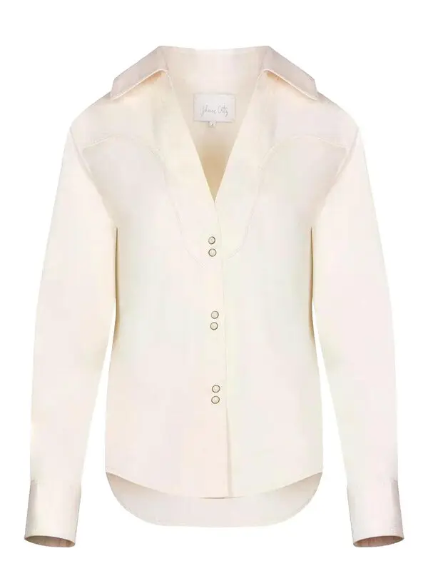 Johanna Ortiz Cotton-poplin Shirt - Neutrals