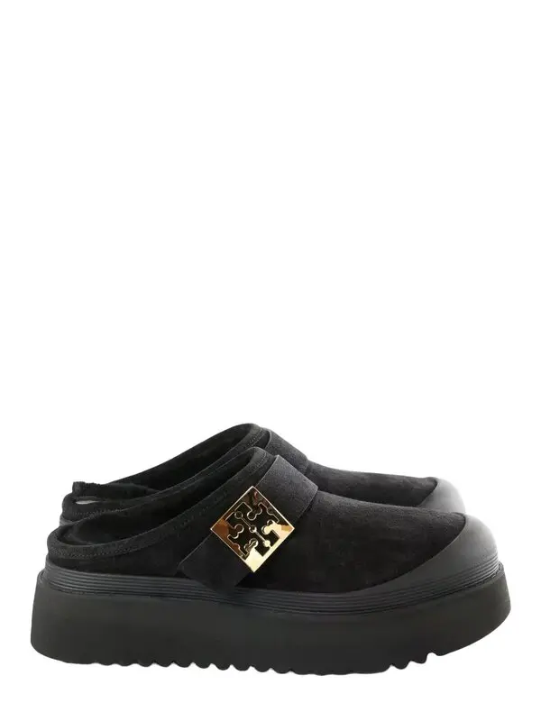 Tory Burch Mellow Buckle Platform Mules - Black