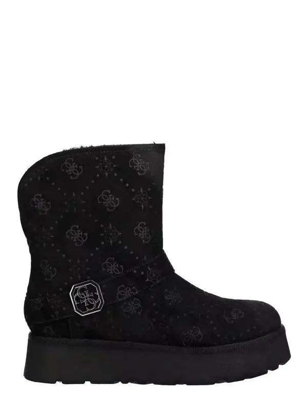 Guess Dolsay Suede Ankle Boots - Black