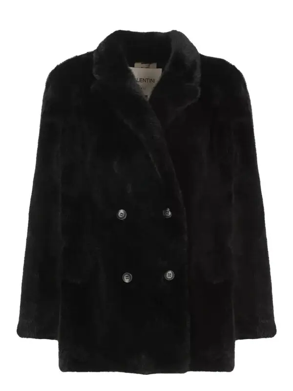 VALENTINI 1972 Double-breasted Coat - Black