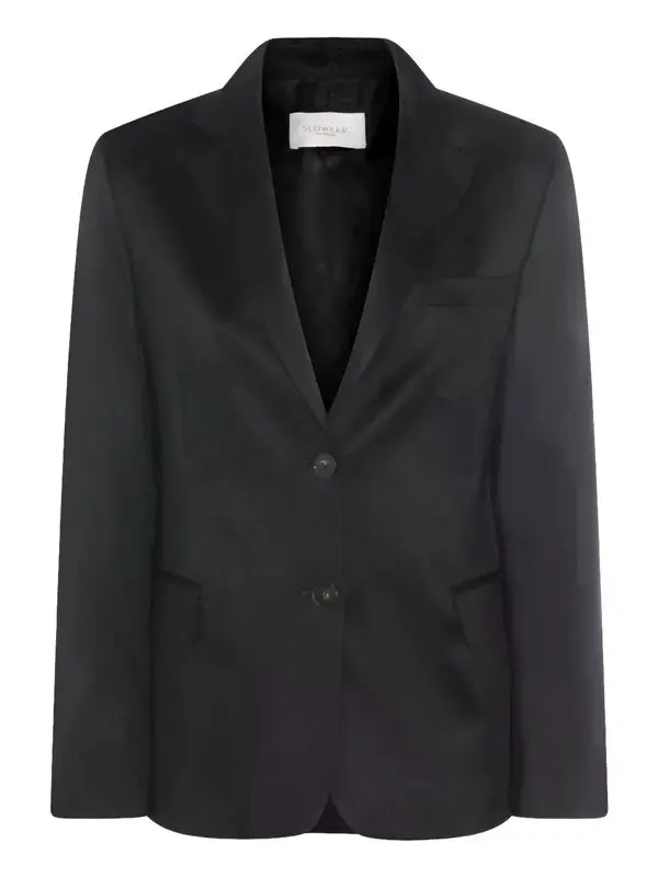 Montedoro Notched-lapel Single-breasted Blazer - Black