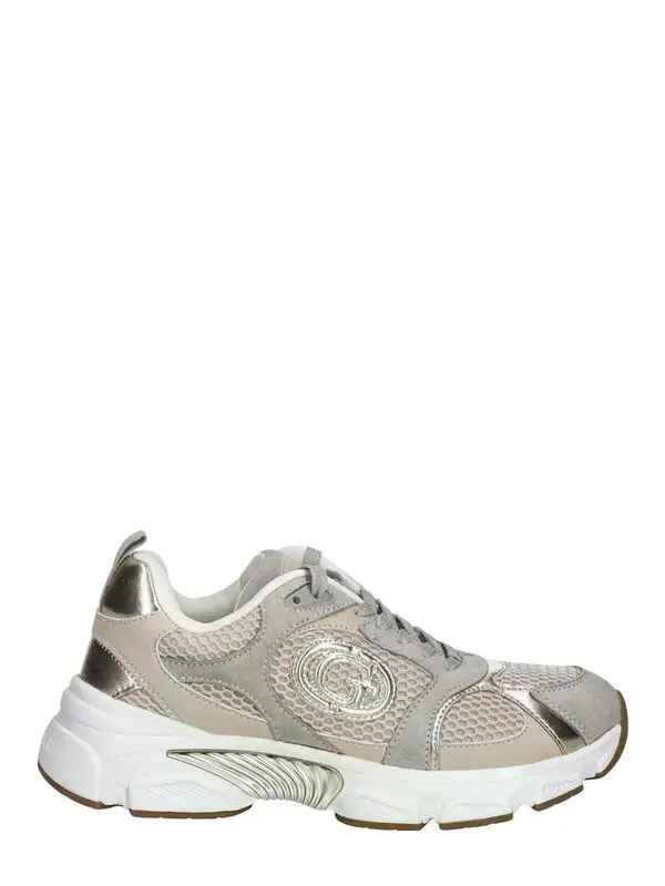 Guess Logo-appliqué Low-top Sneakers - Neutrals