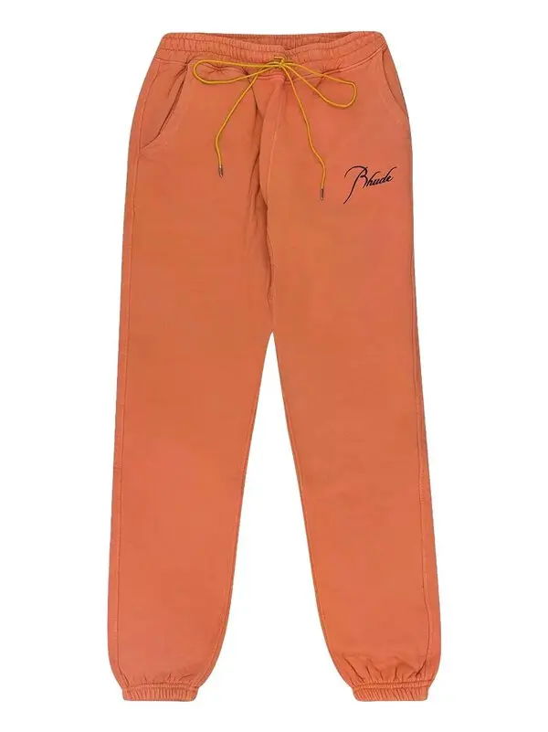 Rhude Drawstring-fastening Track Pants - Orange