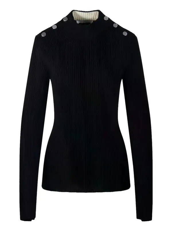 Sportmax Renania Ribbed Knit Sweater - Black