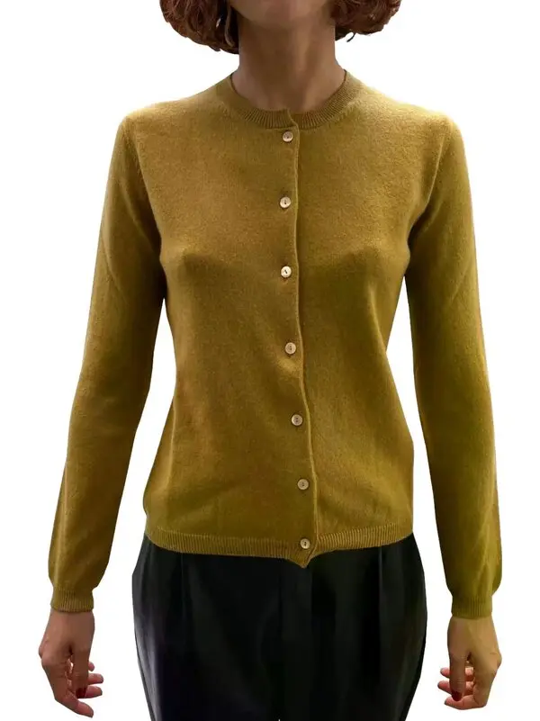 LA ROSE Cashmere Cardigan - Yellow