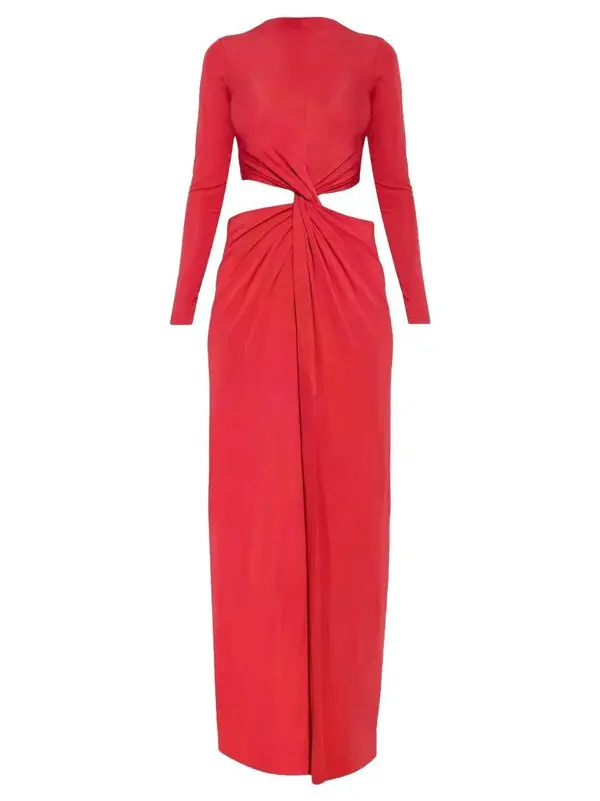 Cult Gaia Keri Cut-out Twisted Maxi Dress - Red