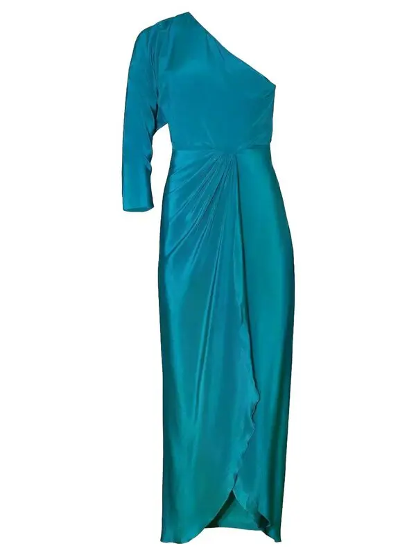 ANDRES OTALORA One-shoulder Draped Dress - Blue