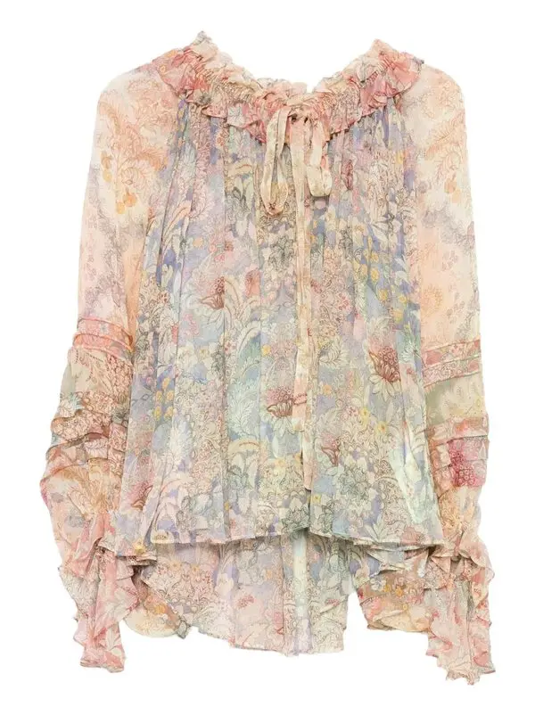Zimmermann Rebellion Blouse - Pink