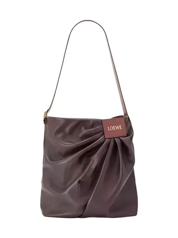 Loewe Draped Shoulder Bag - Brown