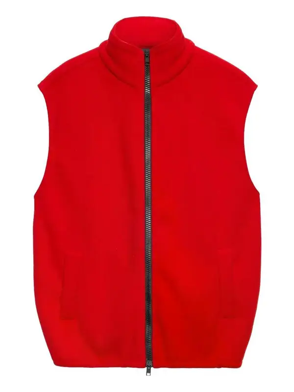 MSGM Zip-fastening Gilet - Red