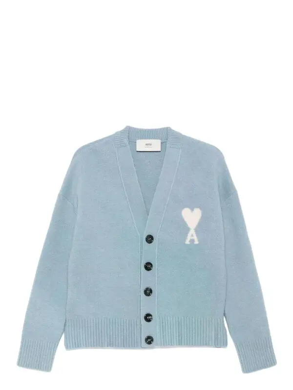 Ami De Coeur Button-up Cardigan - Blue
