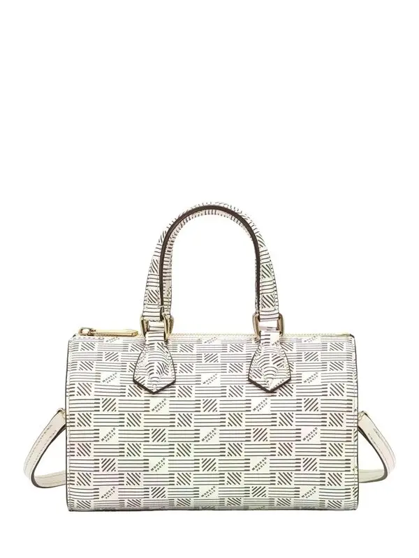 Moreau Liberte Pm Geometric-pattern Boston Bag - Neutrals