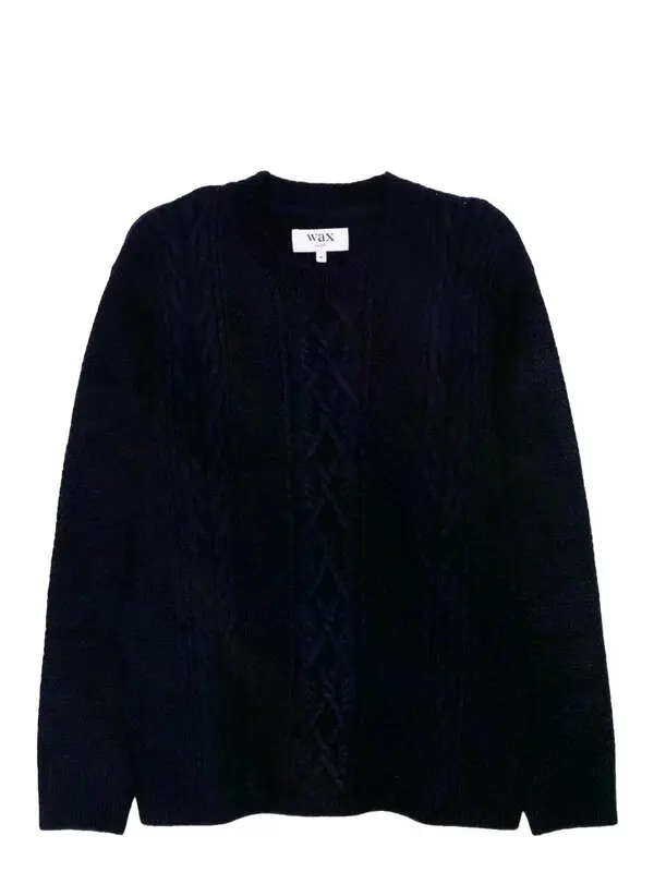 WAX LONDON Cable Knit Jumper - Blue