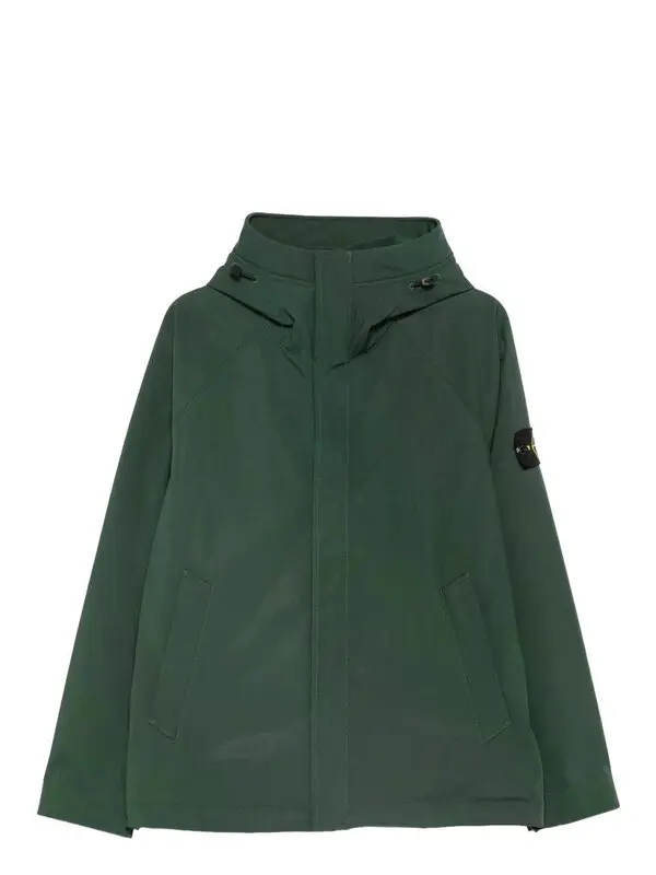 Stone Island Hooded Pocket Jacket - Green