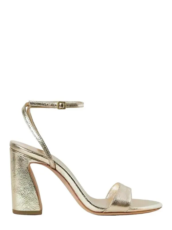LOEFFLER RANDALL 90mm Ankle-strap Block-heel Sandals - Gold