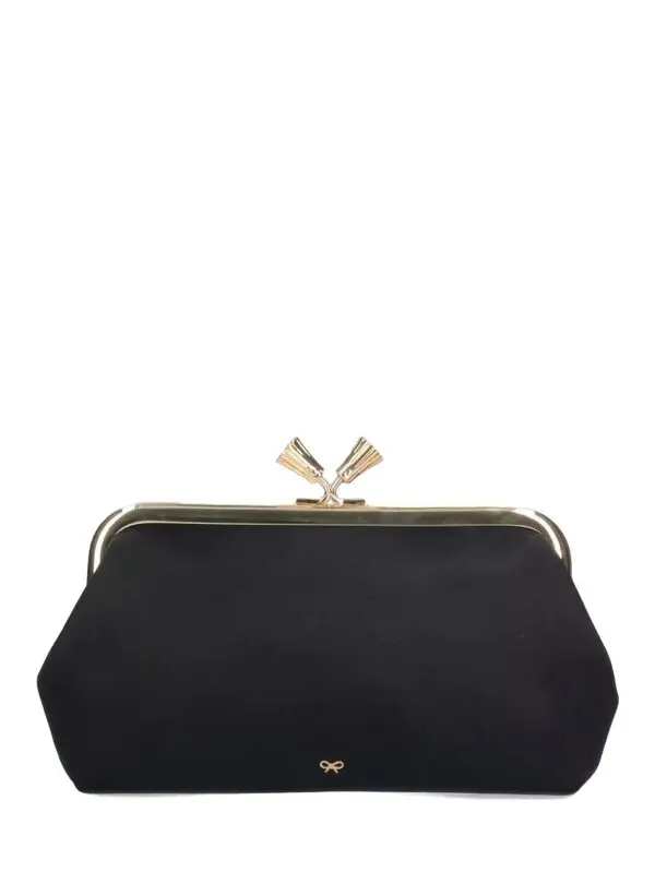 ANYA HINDMARCH Maud Tassel Clutch Bag - Black