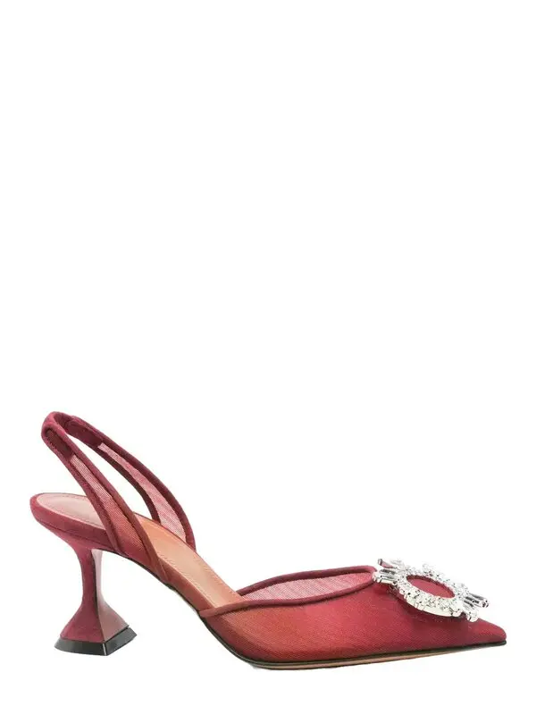 Amina Muaddi 95mm Begum Pumps - Red