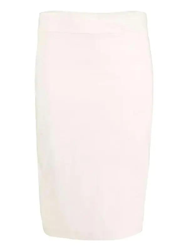 Avenue Montaigne Pencil Skirt - White