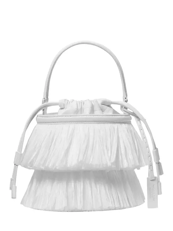 Michael Kors Mini Ischia Bucket Bag - White