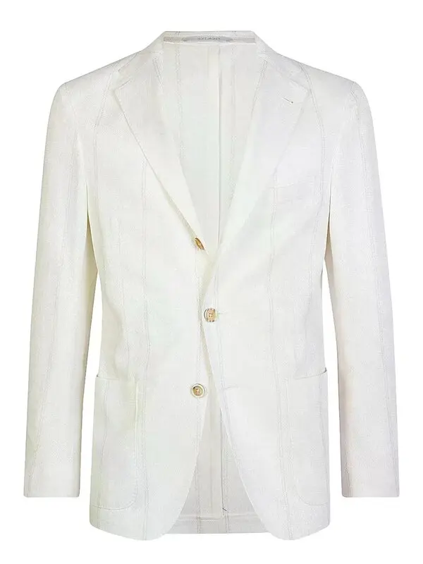Eleventy Single-breasted Blazer - White